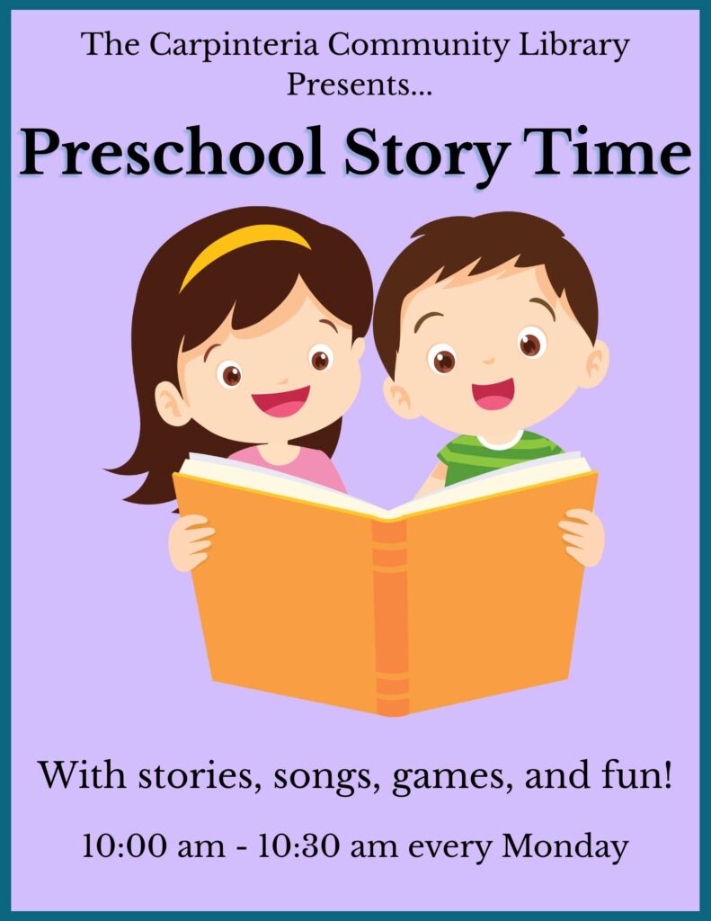 Preschool Story Time - Carpinteria Community Library